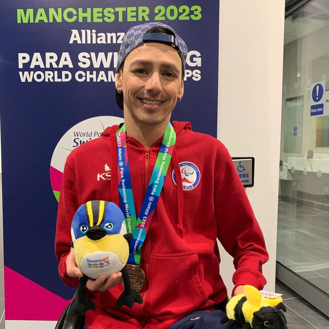 Alberto Abarza sumó su segunda medalla ganando el bronce en el Campeonato Mundial de Para ...